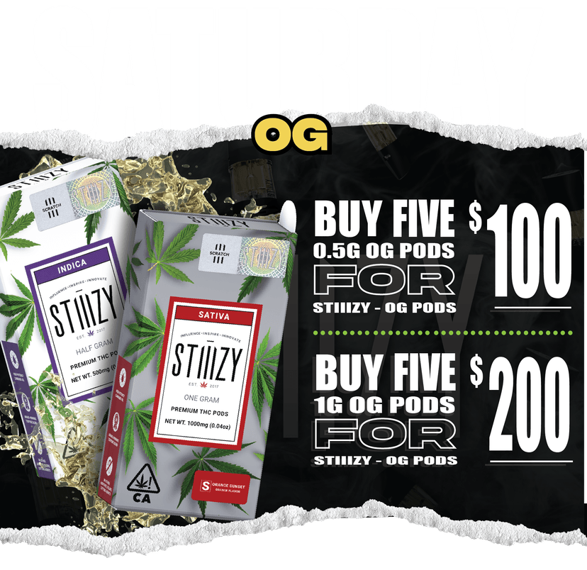 STIIIZY IN HOUSE MONTHLY DEALS COPY